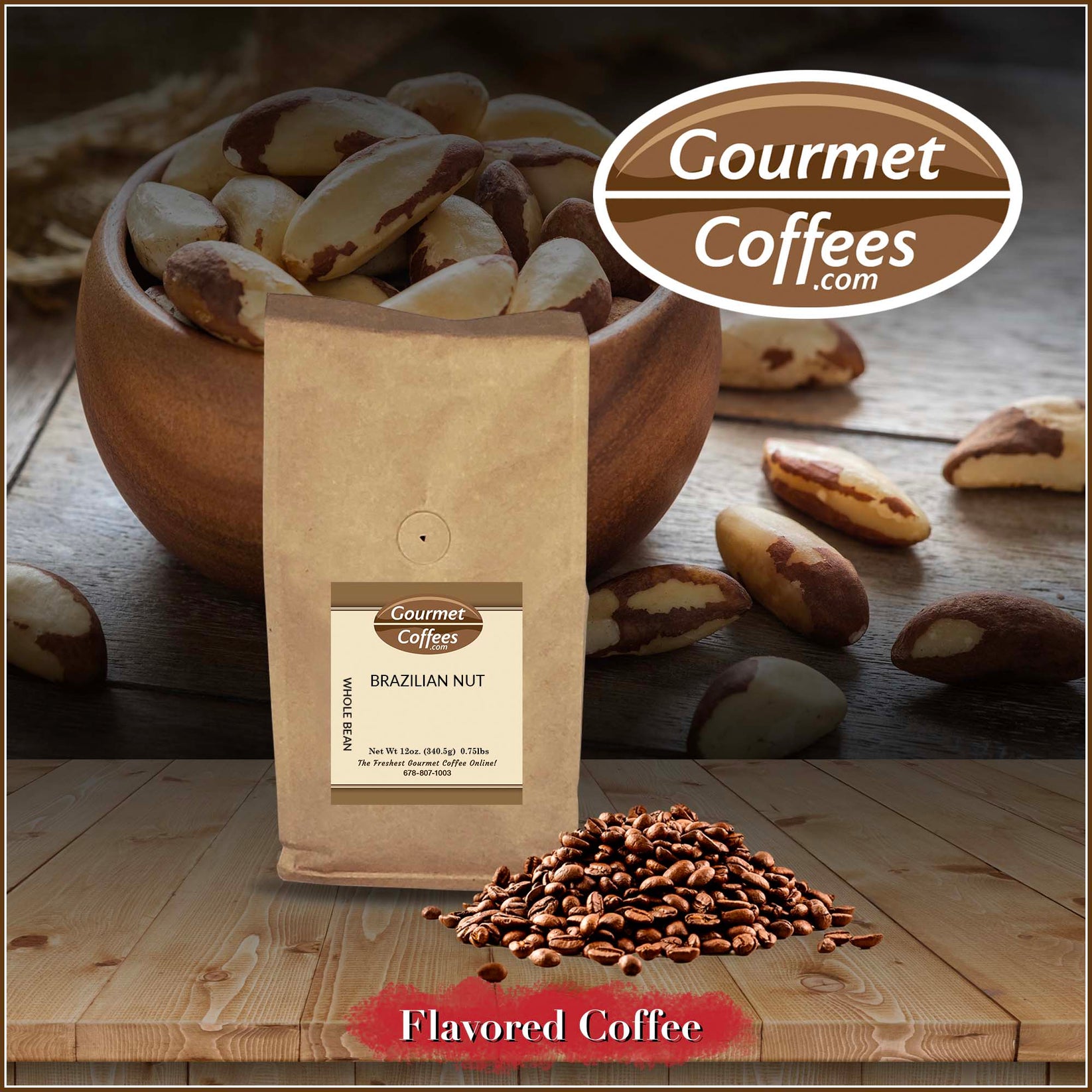 Brazilian Nut Flavored Coffee – GRMS, gourmetcoffees.com