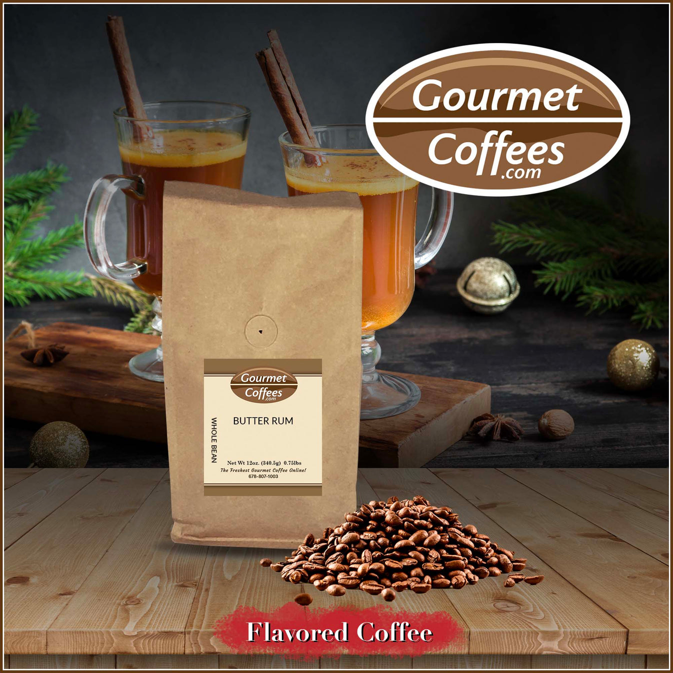 Butter Rum Flavored Coffee – GRMS, gourmetcoffees.com