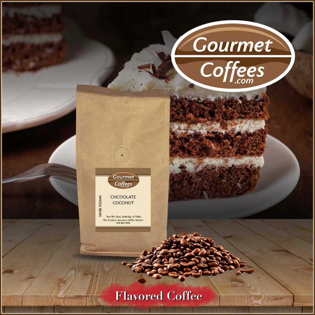 Chocolate Coconut Flavored Coffee – GRMS, gourmetcoffees.com
