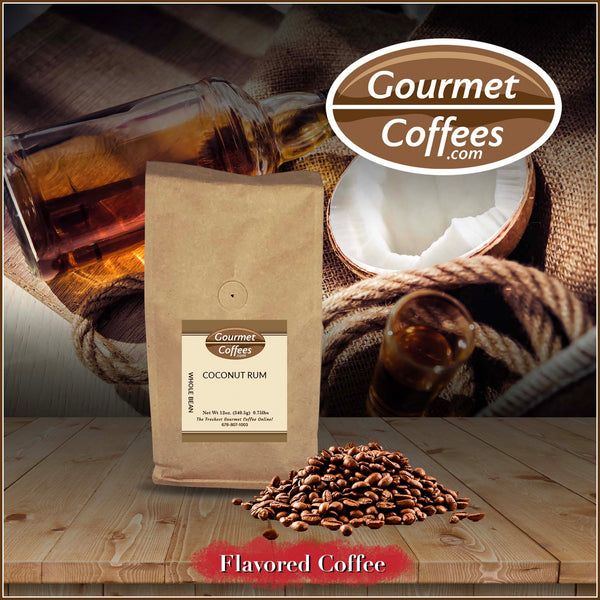 Coconut Rum Flavored Coffee – GRMS, gourmetcoffees.com
