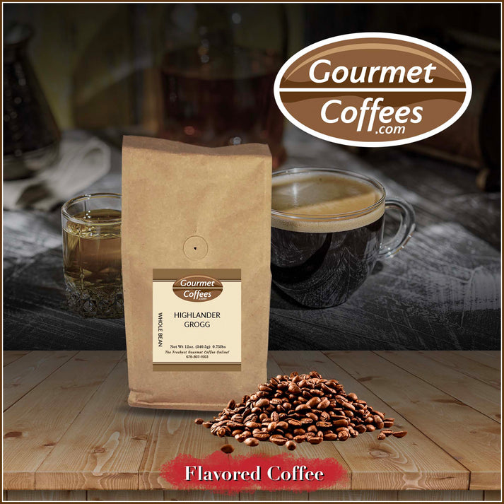 Highlander Grogg Flavored Coffee – GRMS, gourmetcoffees.com