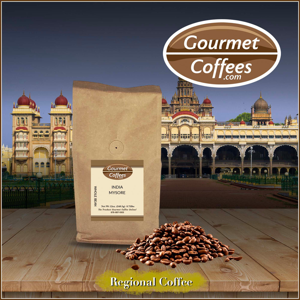 India Mysore Coffee – GRMS, gourmetcoffees.com