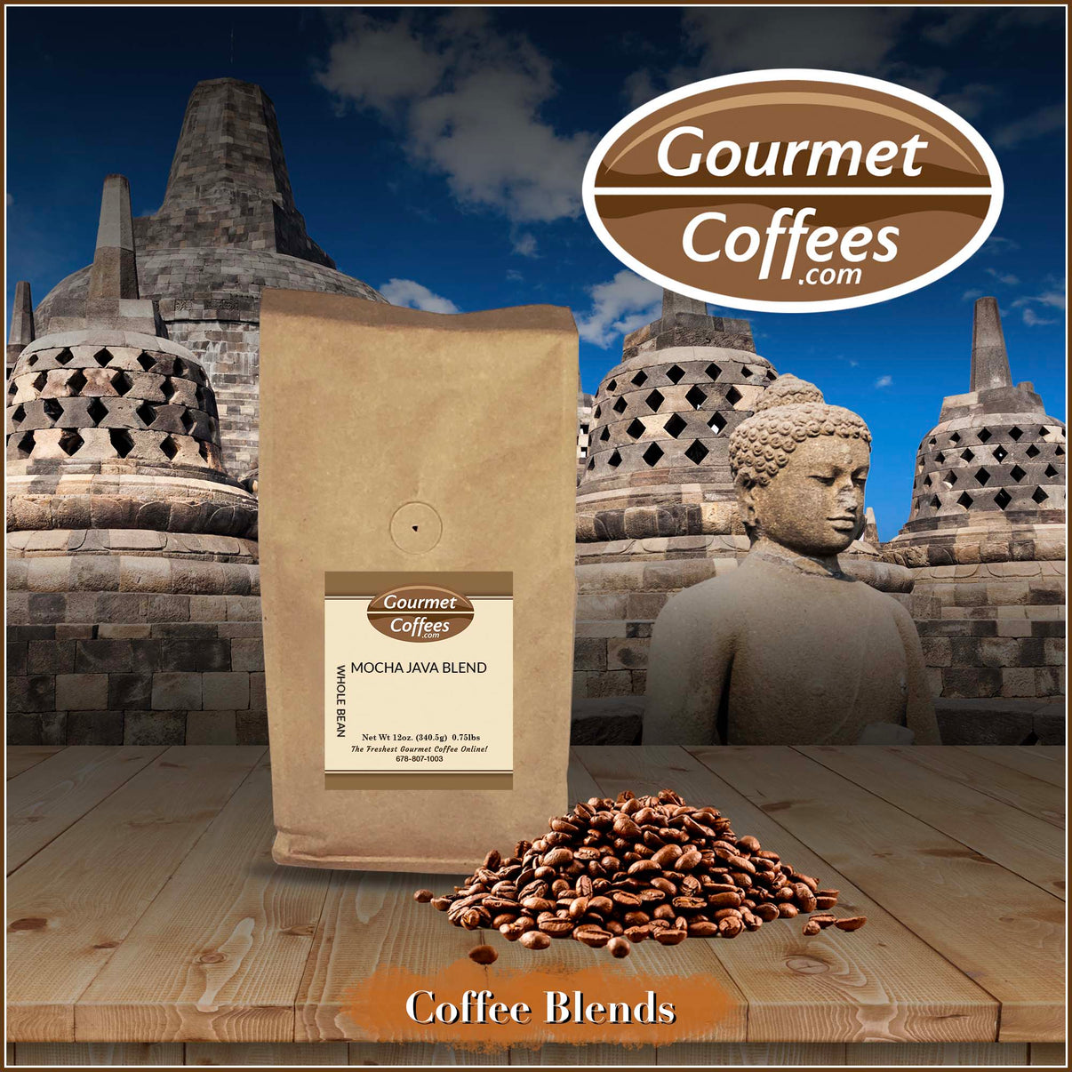 Mocha Java Coffee Blend – GRMS, gourmetcoffees.com